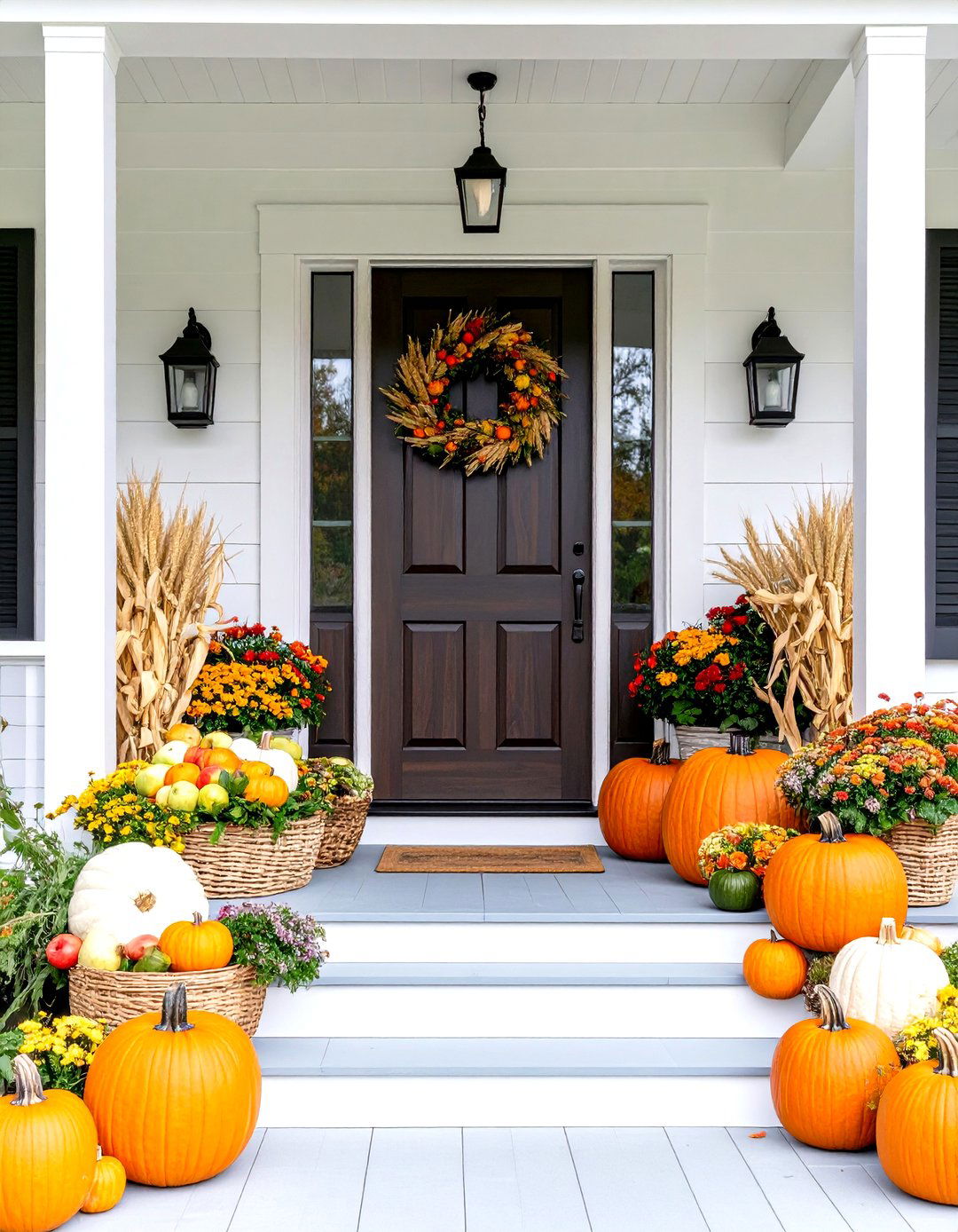 30 Fall Front Porch Ideas to Boost Your Curb Appeal - We Love Home Blog