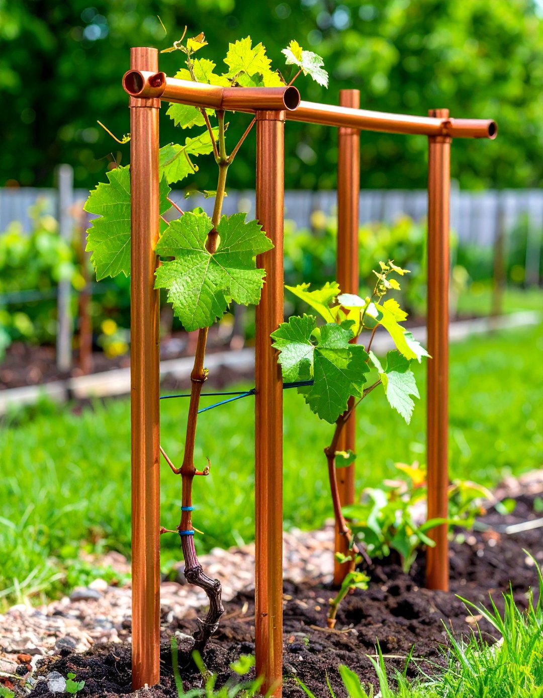 30 Creative Easy Backyard Grape Vine Trellis Designs - We Love Home Blog