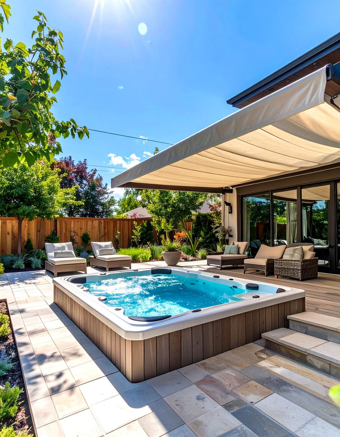 30 Backyard Swim Spa Deck Ideas for Ultimate Luxury - We Love Home Blog