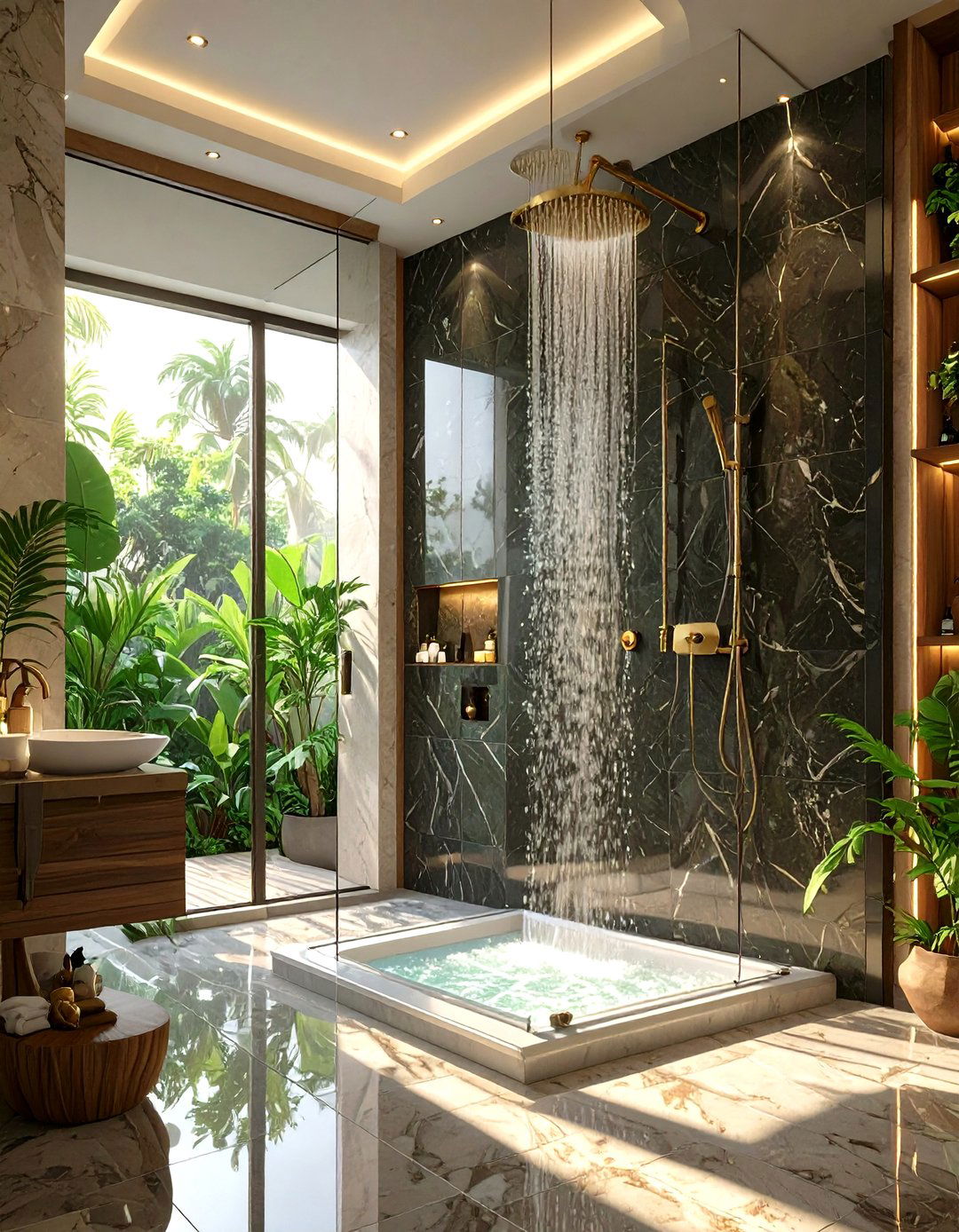 30 Open Shower Ideas for a Modern Spa-Like Bathroom - We Love Home Blog