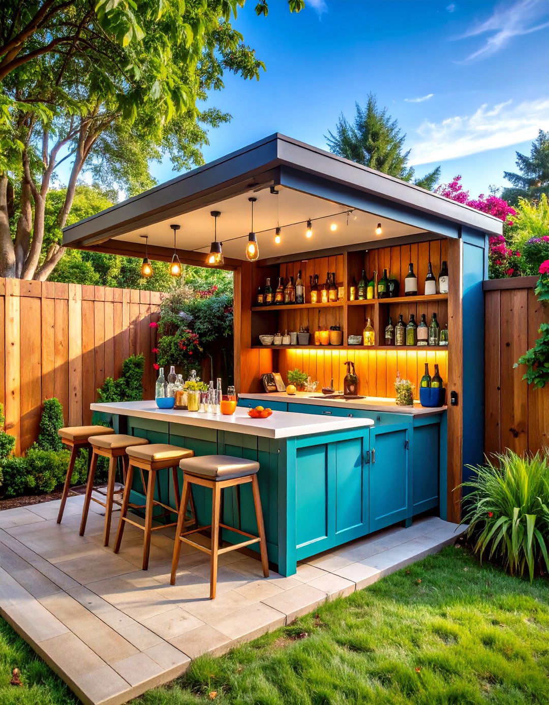 30 Creative Backyard Bar Ideas for Entertaining Guests - We Love Home Blog