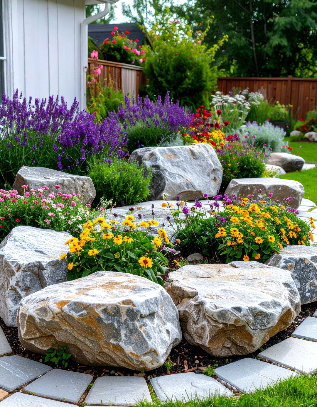 30 Front Yard Boulder Landscape Design Ideas for Grit - We Love Home Blog