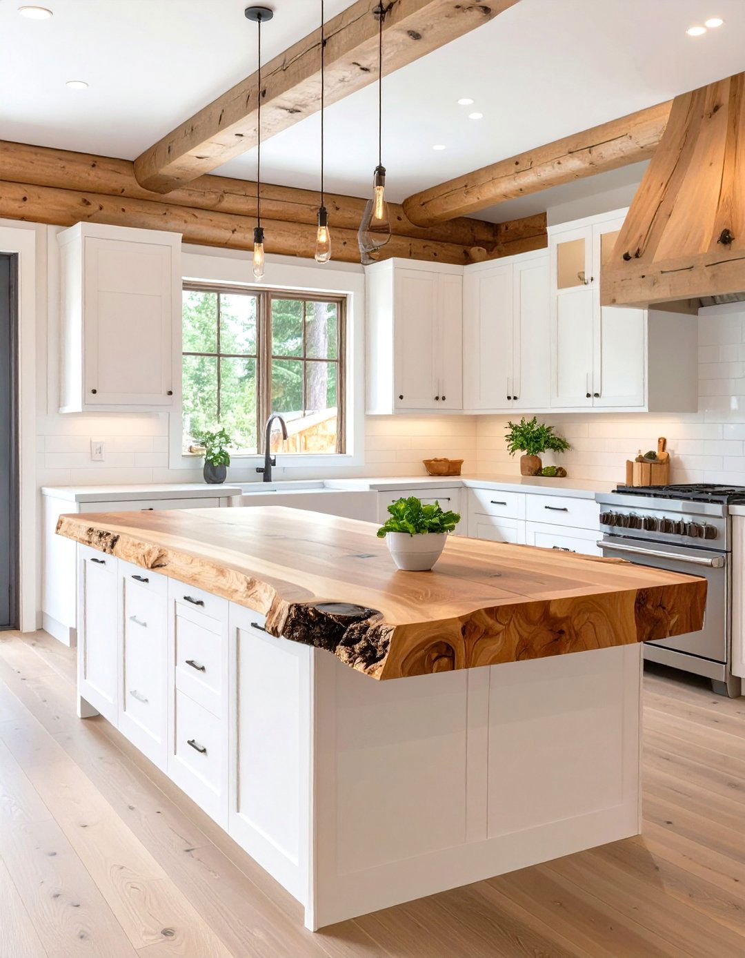 30 Modern Log Cabin Kitchen Ideas for a Cozy Home - We Love Home Blog