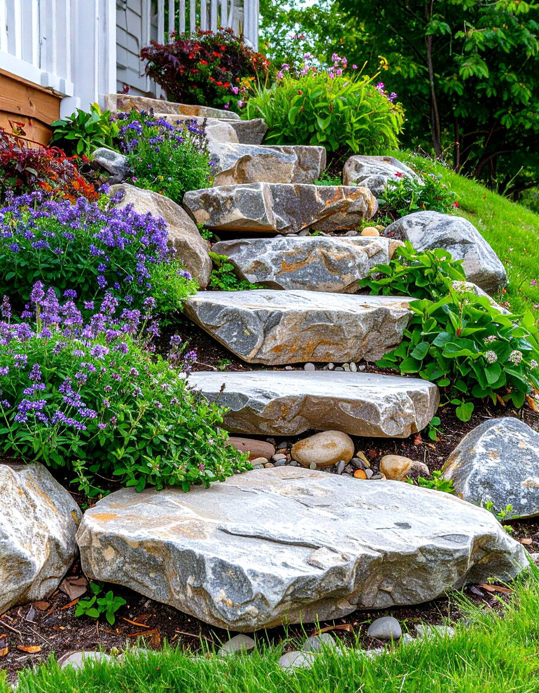 30 Front Yard Boulder Landscape Design Ideas for Grit - We Love Home Blog