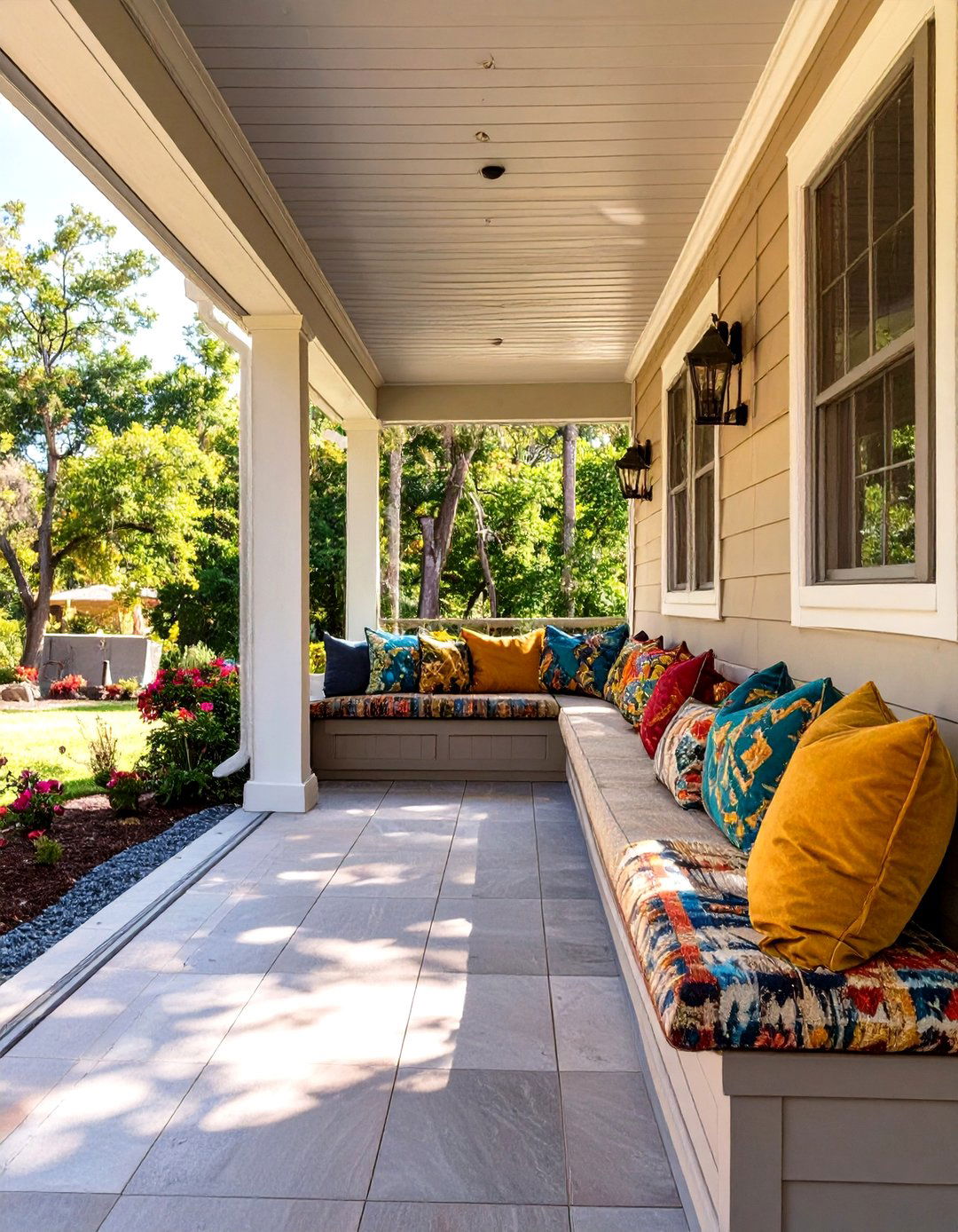 30 Long Front Porch Decorating Ideas for Your Home - We Love Home Blog