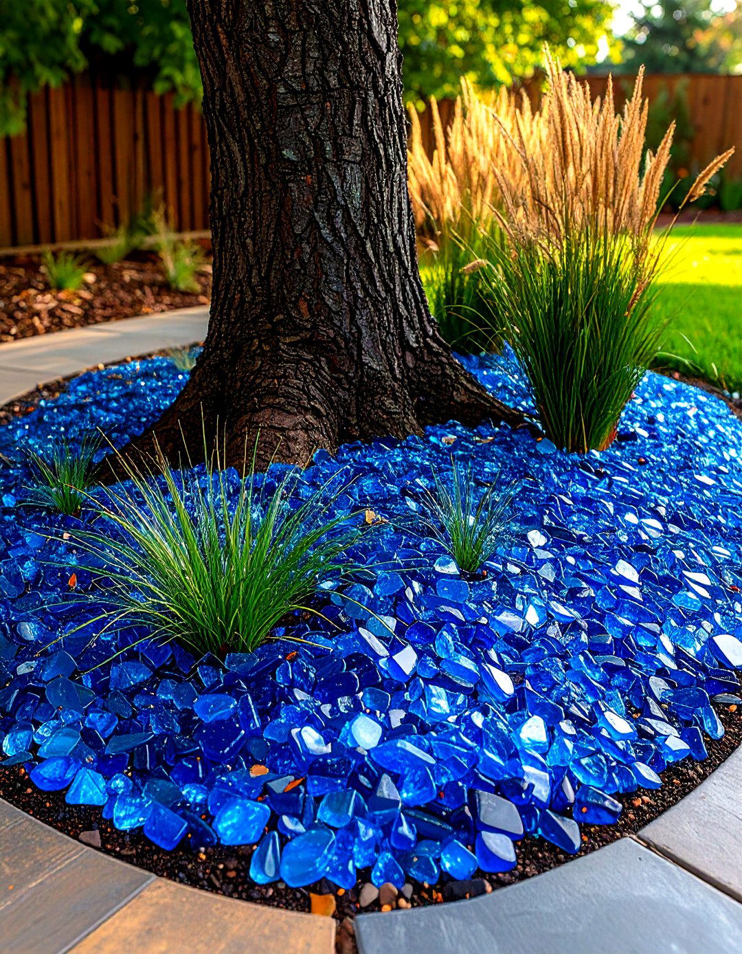 30 Landscaping Ideas Around Tree Roots That Work - We Love Home Blog