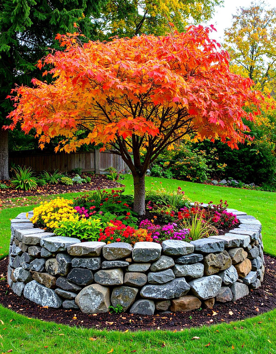 30 Landscaping Ideas Around Tree Roots That Work - We Love Home Blog