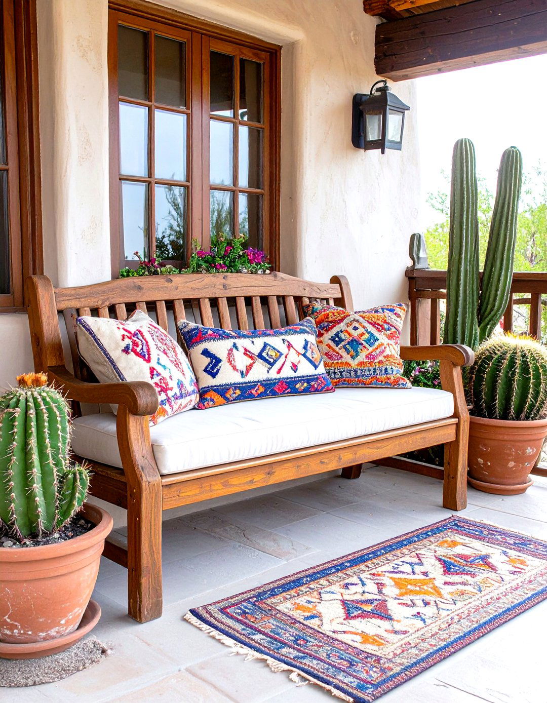 30 Cozy Front Porch Bench Ideas for Your Entryway - We Love Home Blog