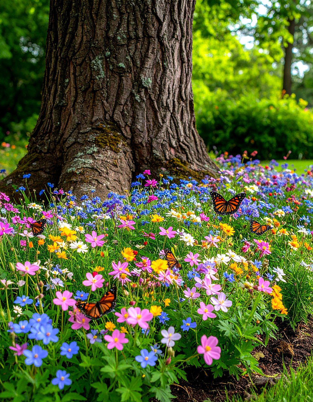 30 Landscaping Ideas Around Tree Roots That Work - We Love Home Blog