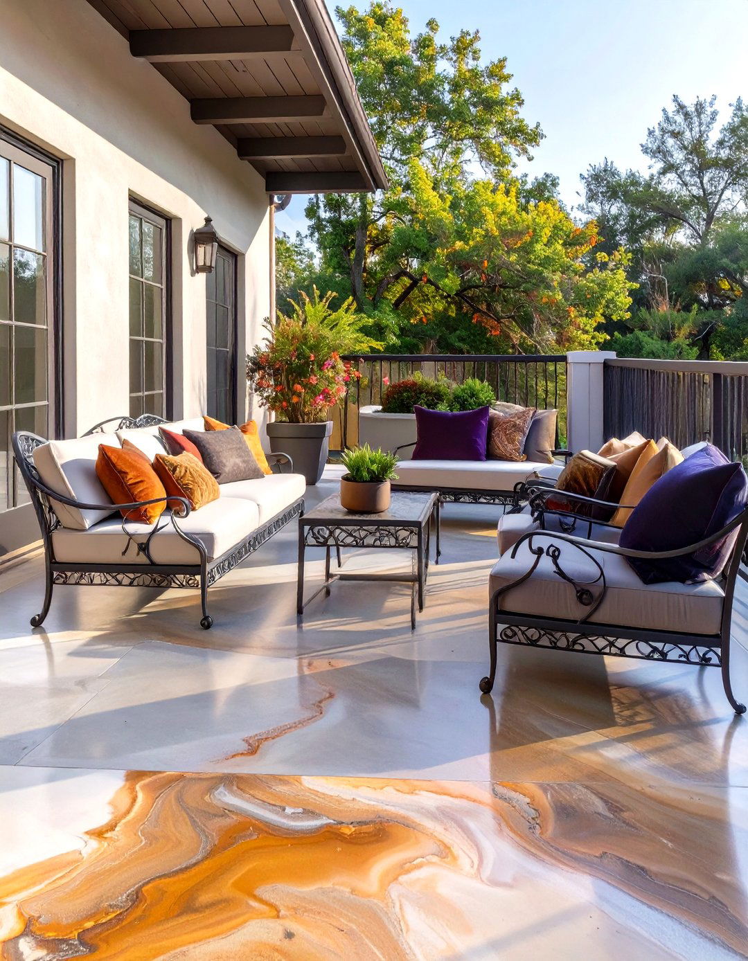 30 Modern Concrete Deck Ideas for Your Outdoor Space - We Love Home Blog