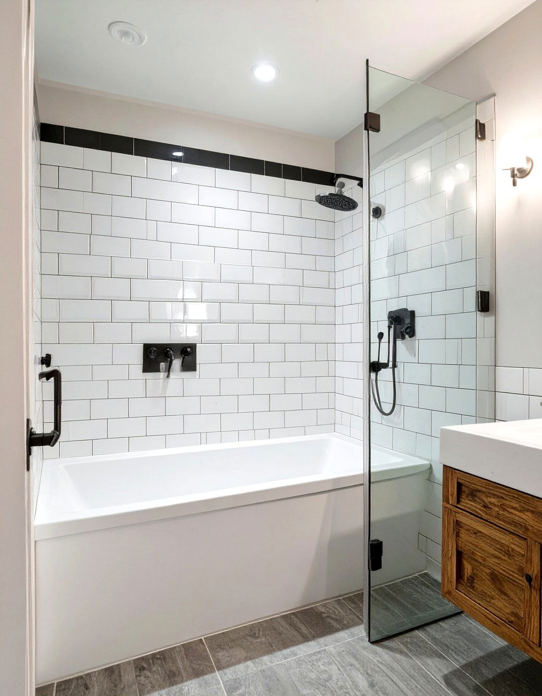 30 Tub in Shower Bathroom Ideas for Modern Homes - We Love Home Blog