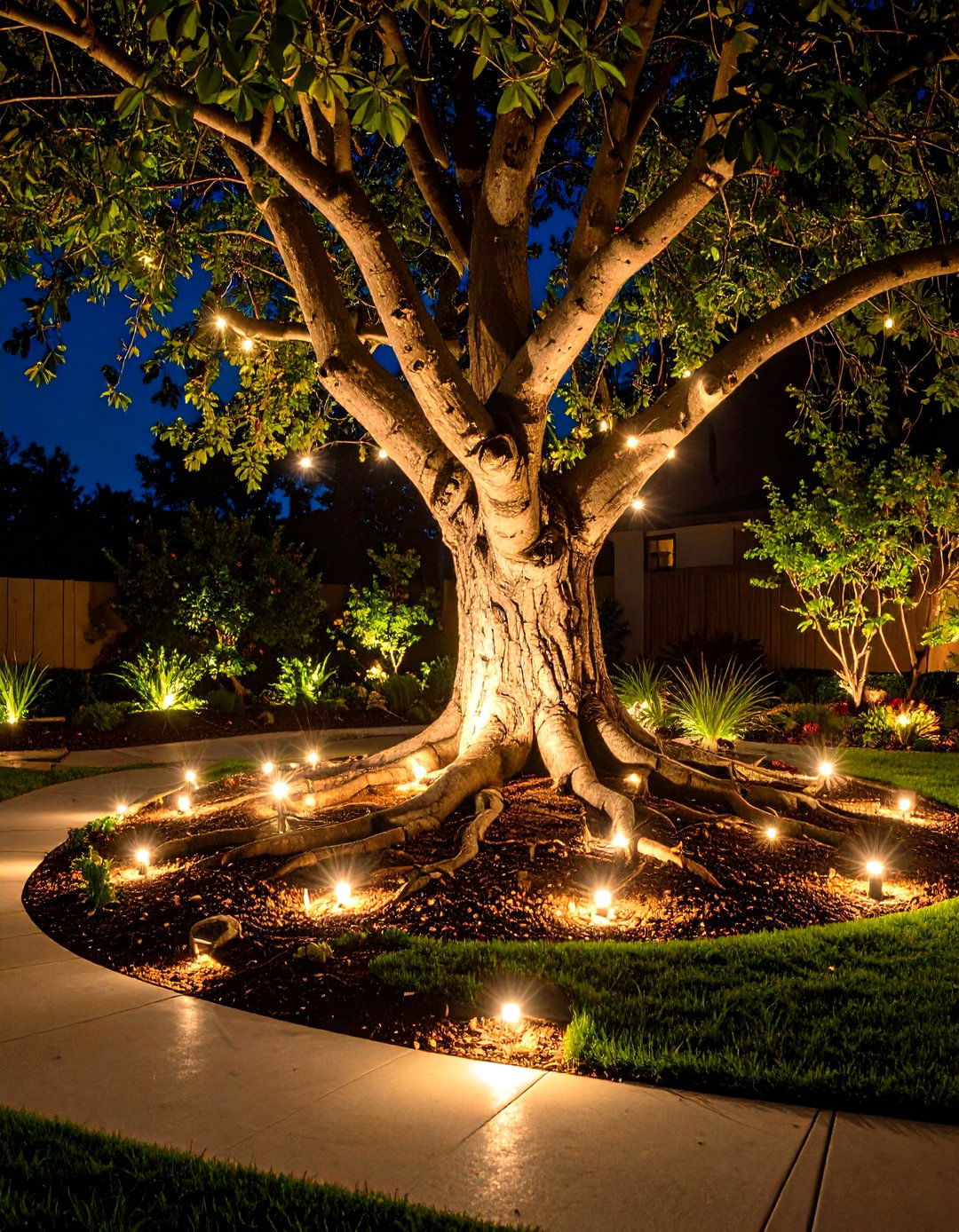 30 Landscaping Ideas Around Tree Roots That Work - We Love Home Blog
