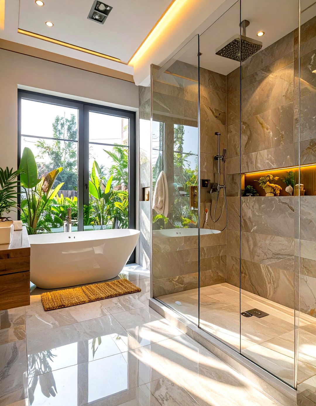 30 Open Shower Ideas for a Modern Spa-Like Bathroom - We Love Home Blog