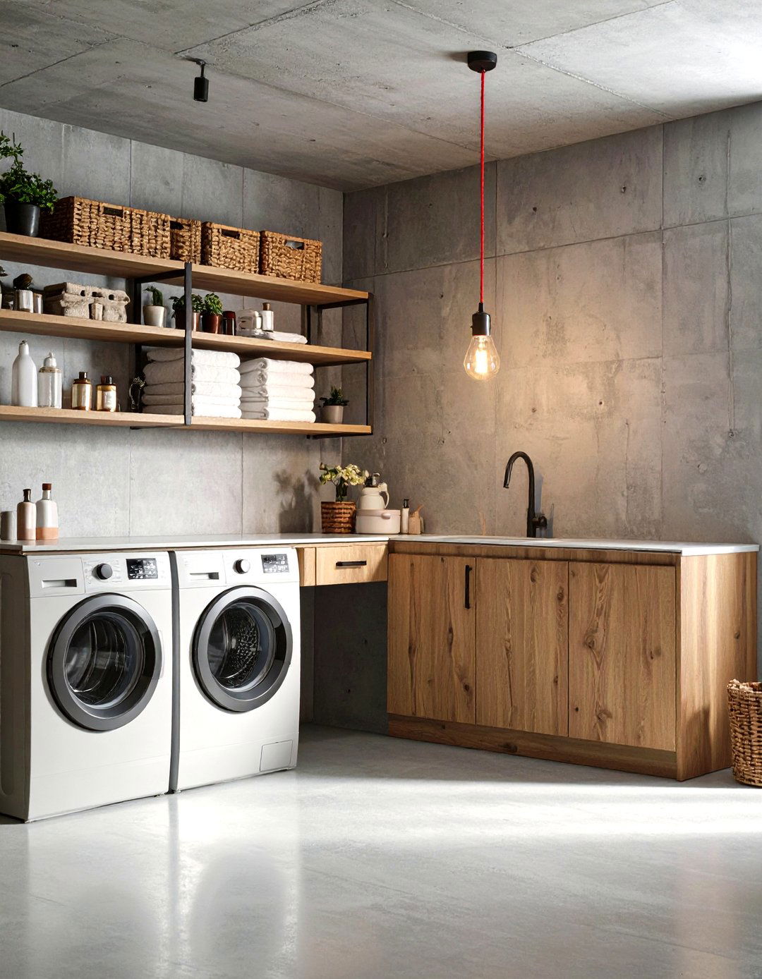 30 Laundry Room Lighting Ideas to Brighten the Space - We Love Home Blog