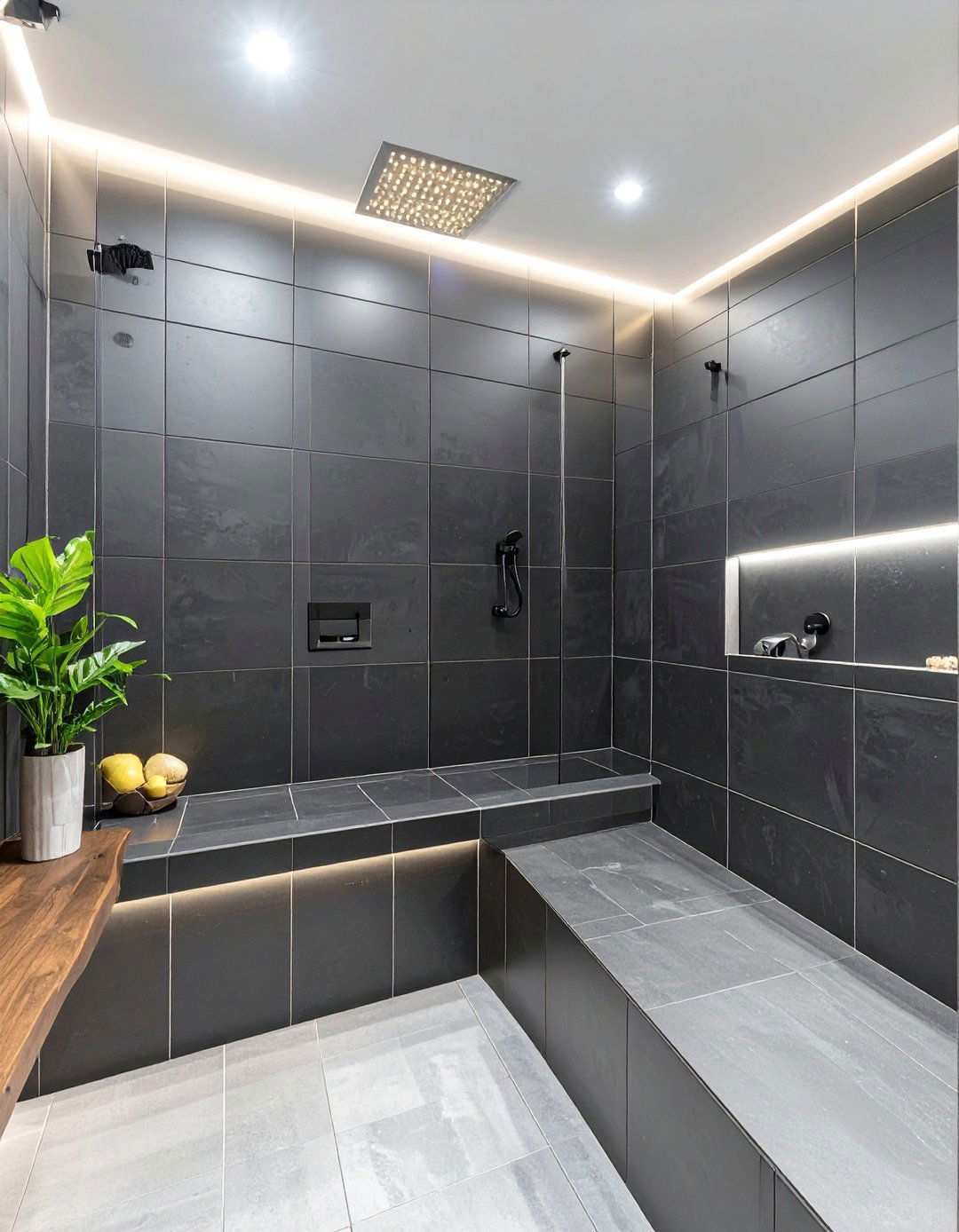30 Black Shower Tile Ideas for a Bold Modern Bathroom - We Love Home Blog
