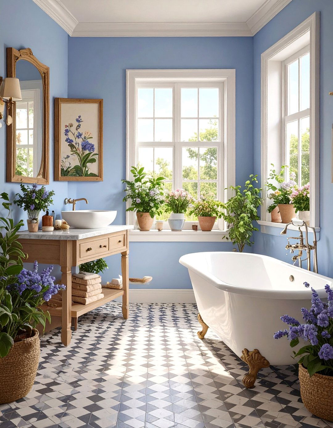 30 Blue Bathroom Ideas to Refresh Your Home Decor - We Love Home Blog