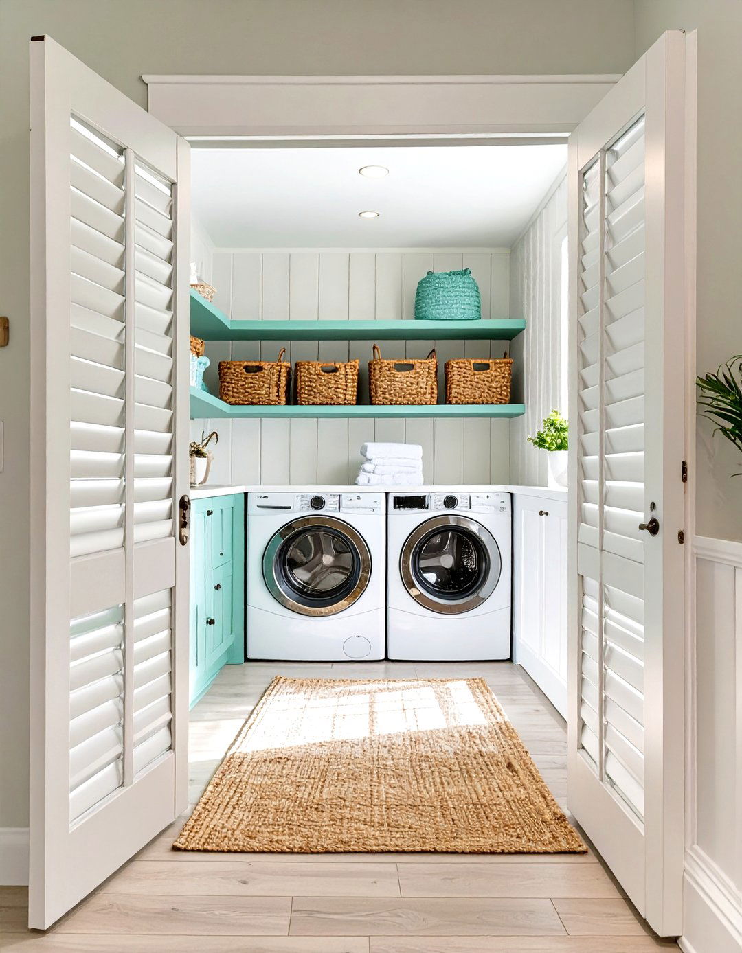 30 Hallway Laundry Closet Ideas for Small Space Homes - We Love Home Blog