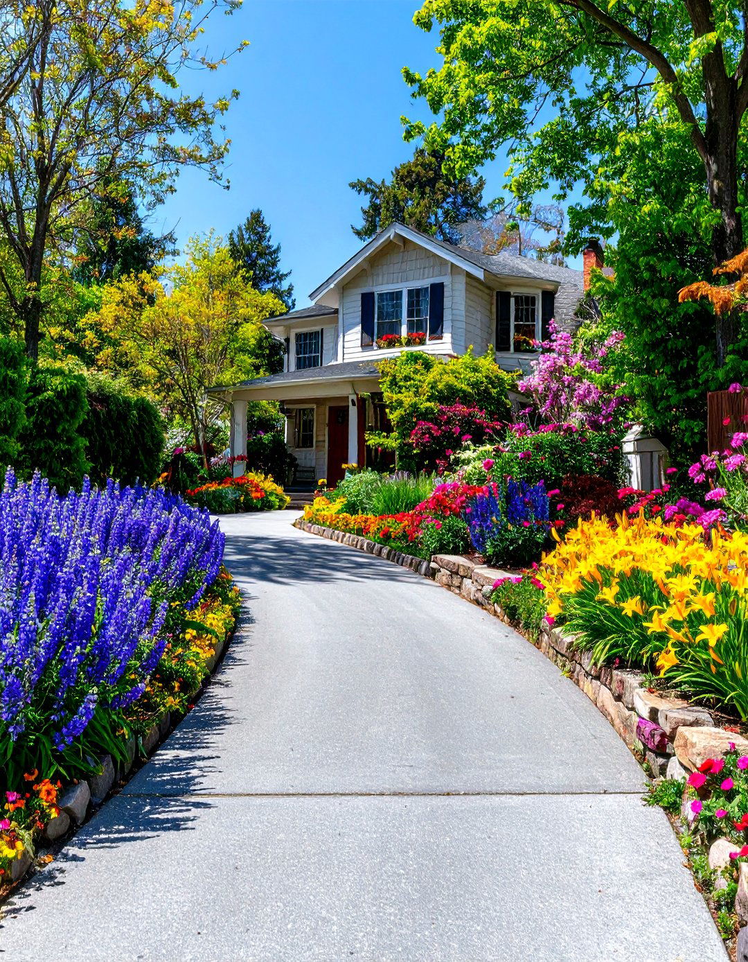 30 Best Driveway Entrance Landscaping Ideas to Try - We Love Home Blog