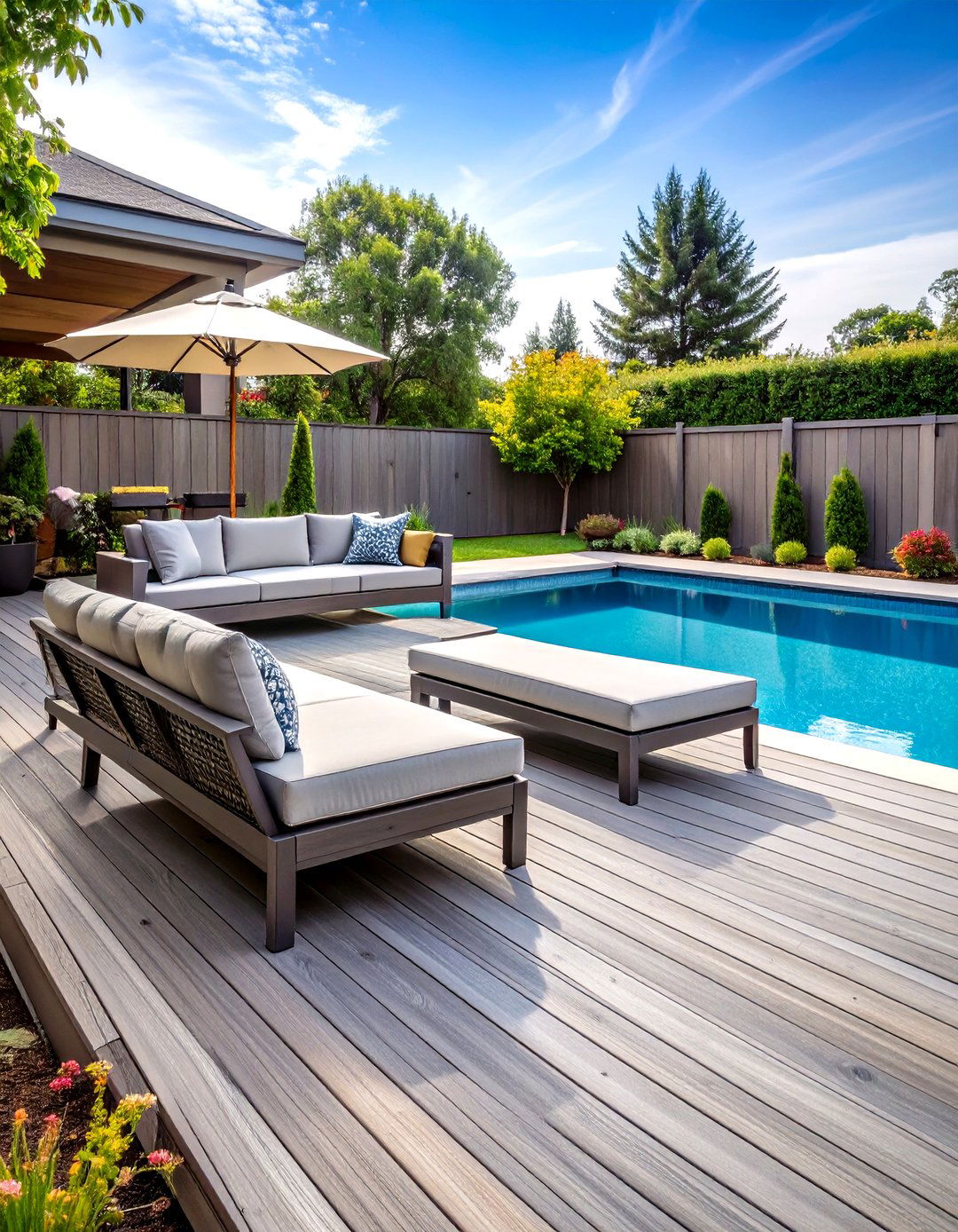 30 Pool Deck Ideas for Above Ground Pools and Decks - We Love Home Blog