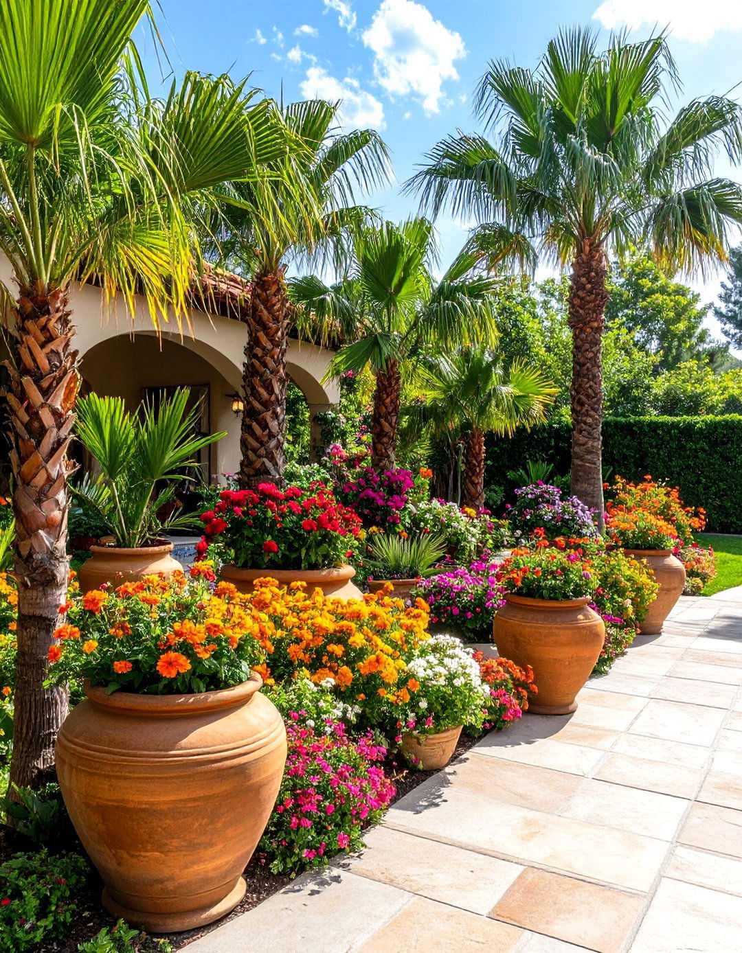 30 Front Yard Palm Tree Landscape Design Ideas - We Love Home Blog