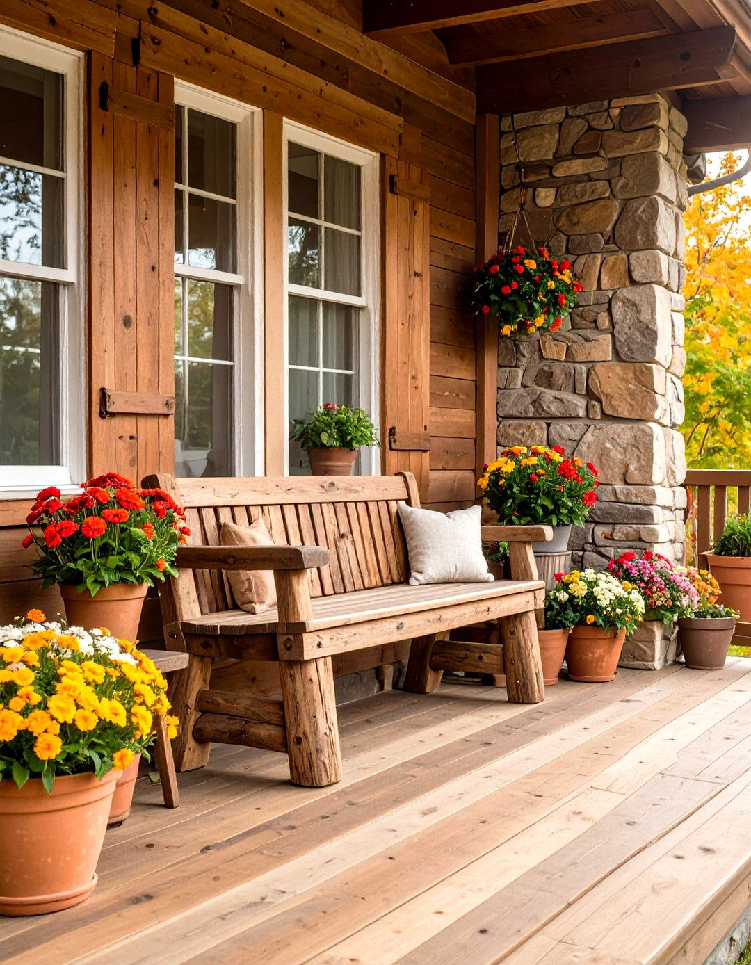 30 Rustic Front Porch Decorating Ideas for Curb Appeal - We Love Home Blog