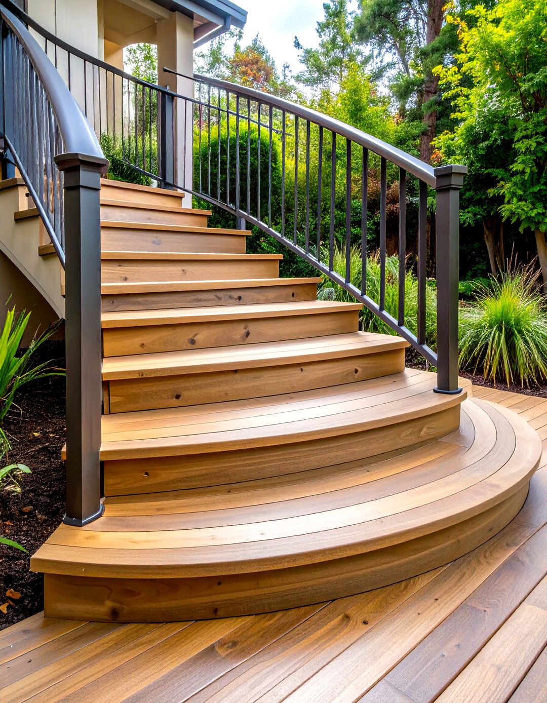 30 Deck Steps Ideas to Improve Your Outdoor Access - We Love Home Blog