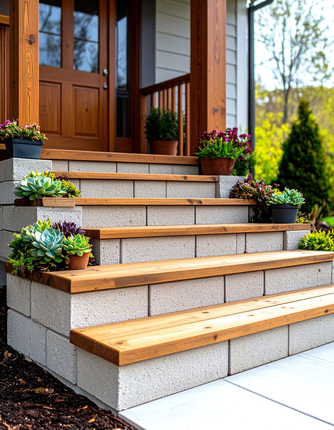 30 Front Porch Steps Ideas for an Inviting Entrance - We Love Home Blog