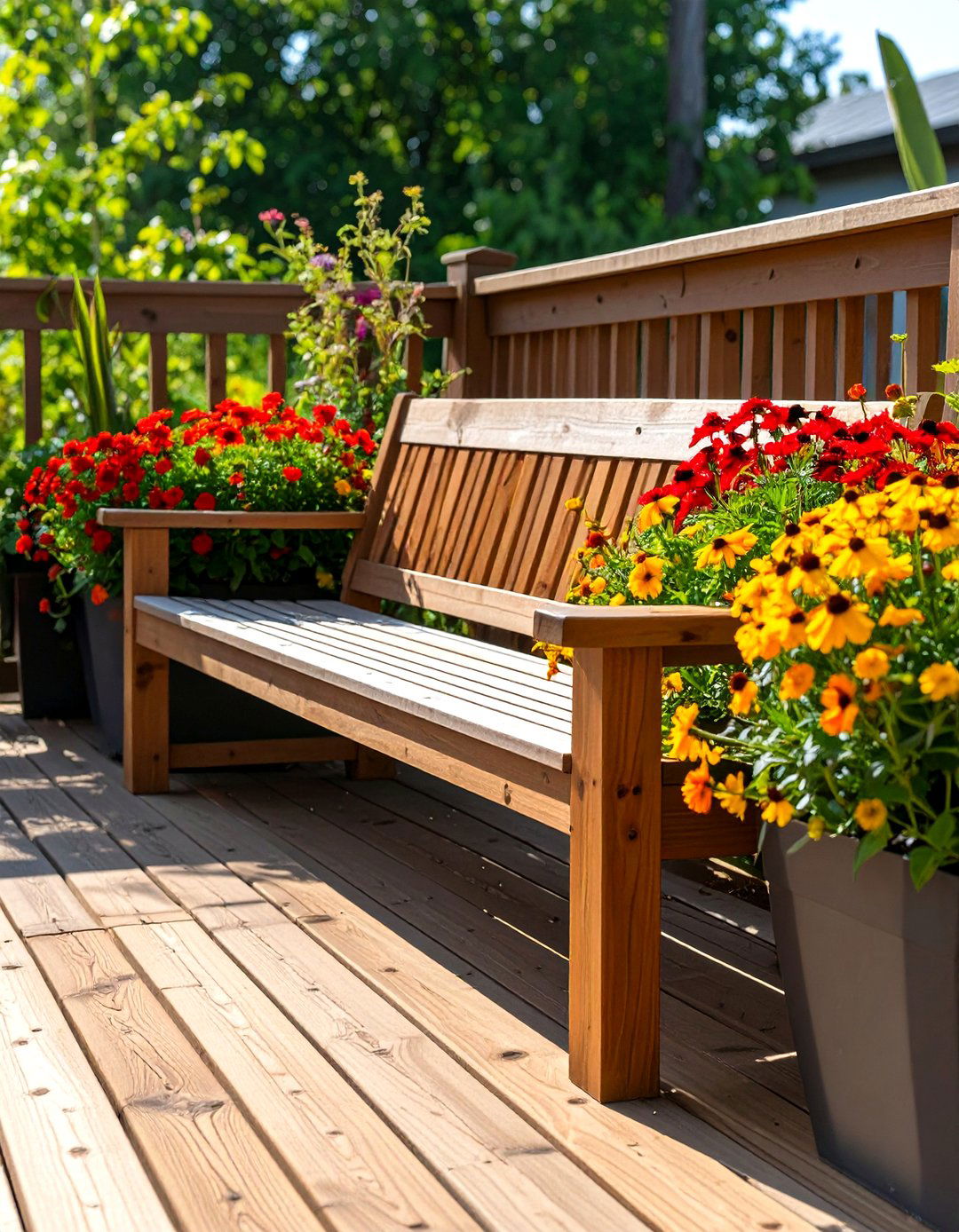 30 Functional Deck Bench Ideas for Extra Seating - We Love Home Blog