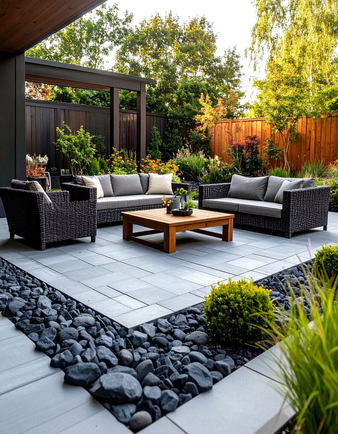 30 Serene River Rock Landscaping Ideas for Your Garden - We Love Home Blog
