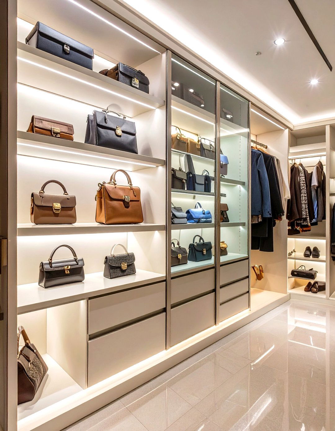 30 Closet Lighting Ideas to Brighten Your Wardrobe - We Love Home Blog