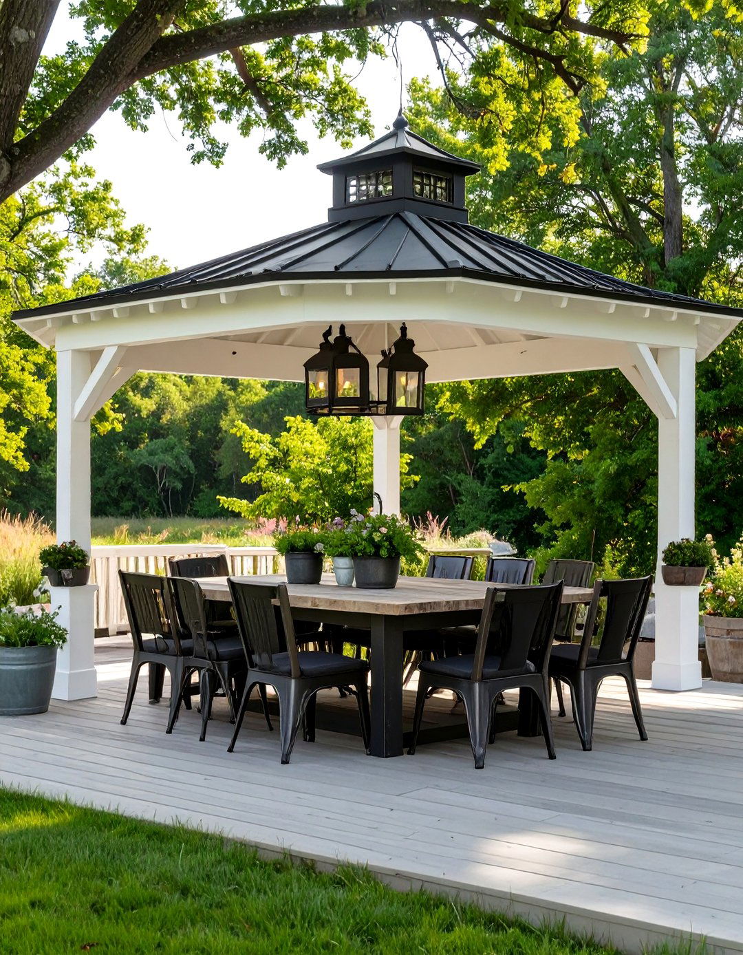 30 Gorgeous Deck Gazebo Ideas for Elegant Shading - We Love Home Blog