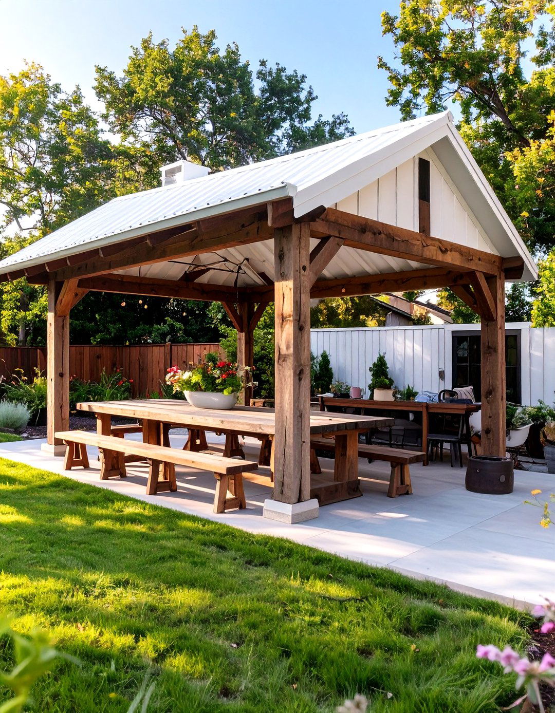 30 Elegant Backyard Pavilion Ideas for Your Next Party - We Love Home Blog