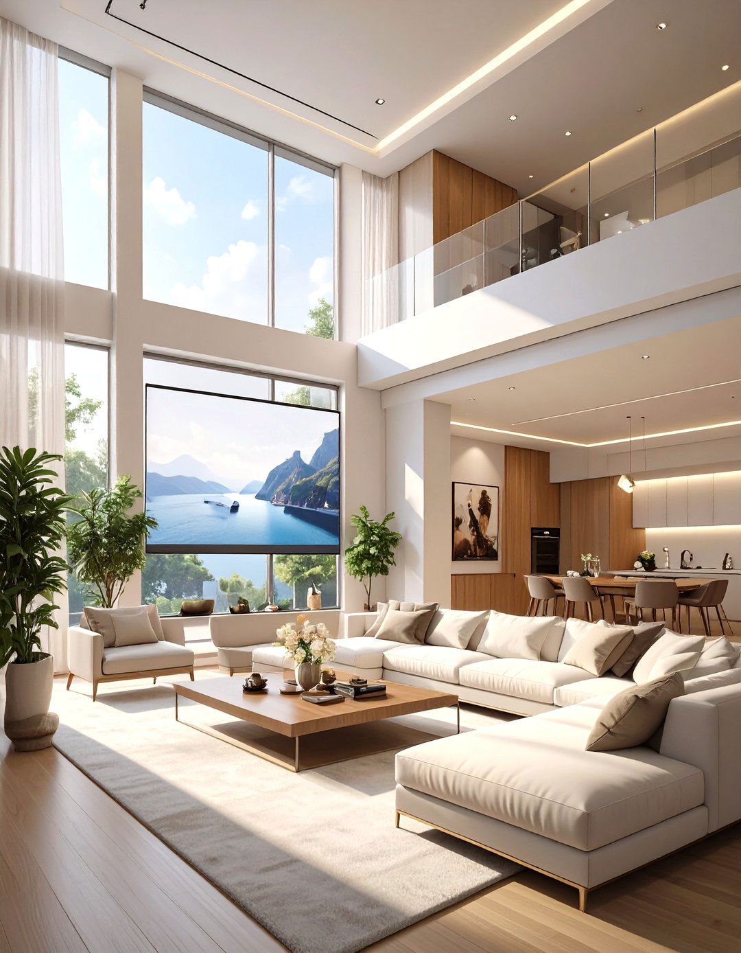 30 Grand High Ceiling Living Room Ideas and Decor Tips - We Love Home Blog