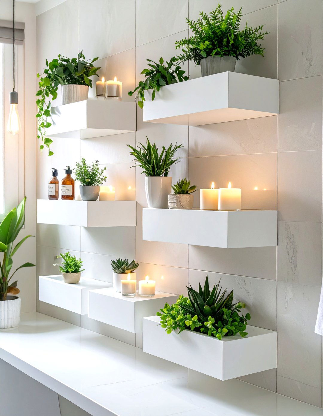 30 Floating Shelves Bathroom Ideas - We Love Home Blog
