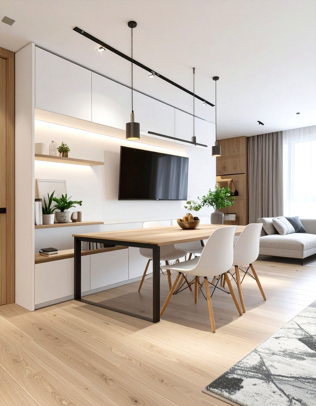 30 Small Living Room Ideas With TV and Dining Table - We Love Home Blog