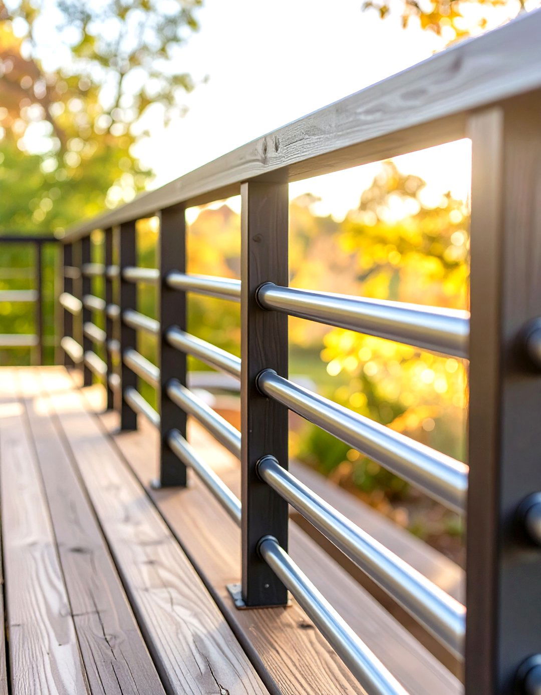 30 Simple Deck Railing Designs to Modernize Your Patio - We Love Home Blog
