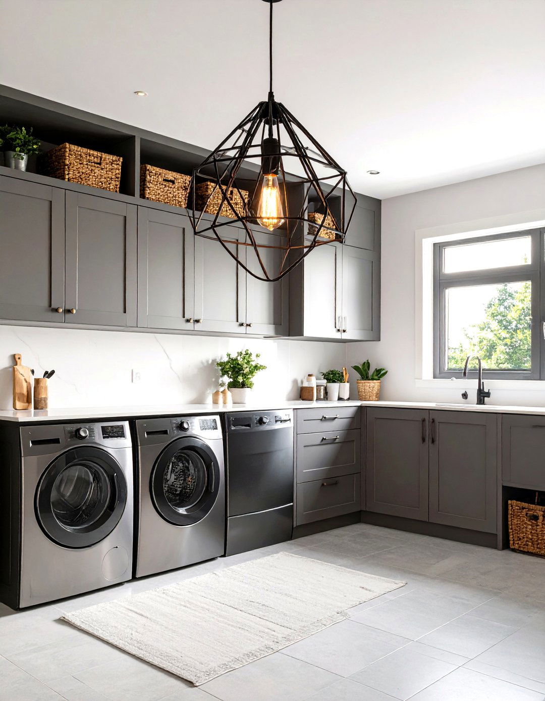 30 Laundry Room Lighting Ideas to Brighten the Space - We Love Home Blog