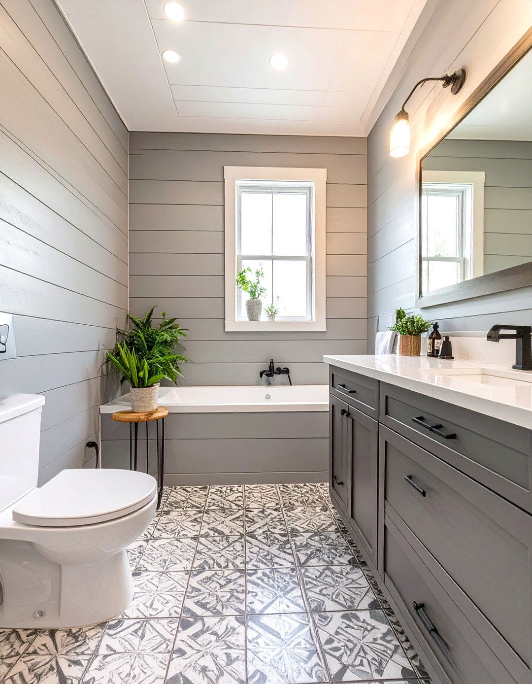 30 Grey Modern Small Bathroom Designs for Maximum Impact - We Love Home ...