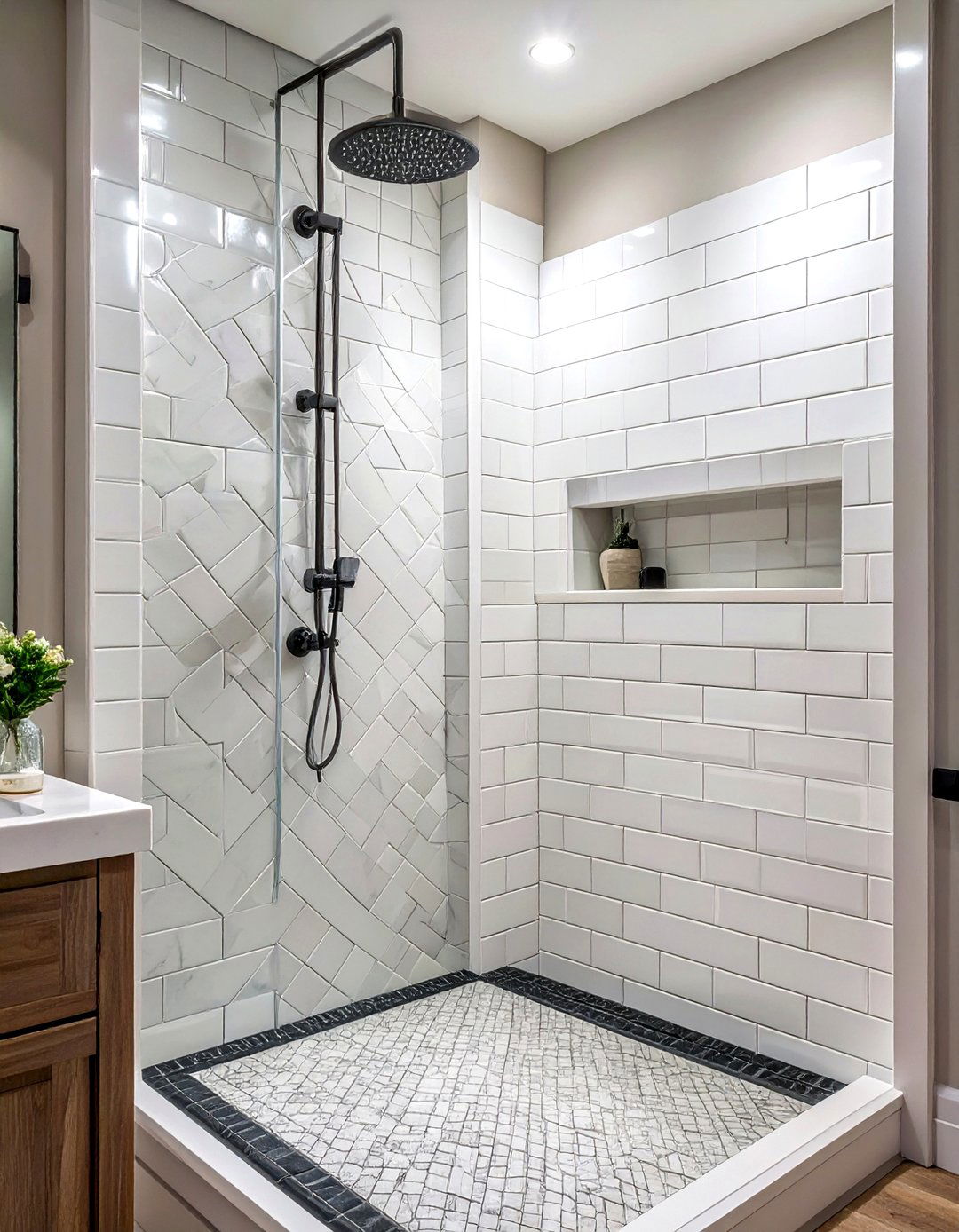 30 Creative Shower Niche Tile Ideas for Extra Storage - We Love Home Blog
