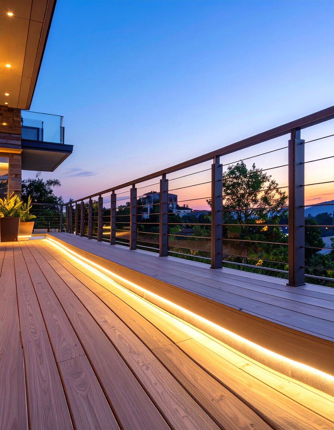 30 Modern Horizontal Deck Railing Ideas for Sleek Decks - We Love Home Blog