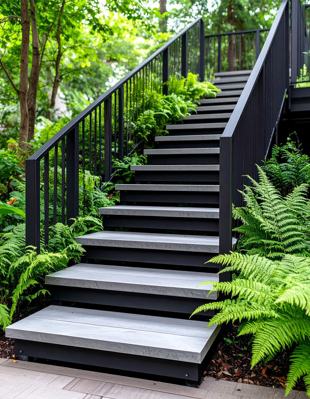 30 Deck Steps Ideas to Improve Your Outdoor Access - We Love Home Blog