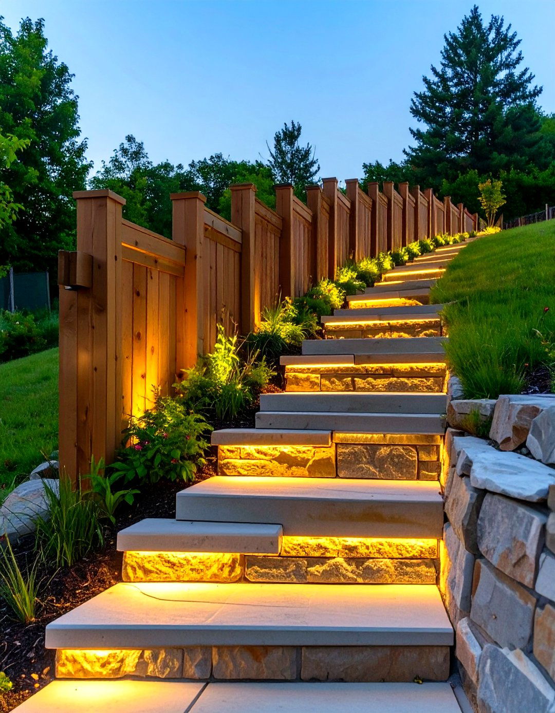 30 Bright Outdoor Fence Lighting Ideas for a Glowy Yard - We Love Home Blog