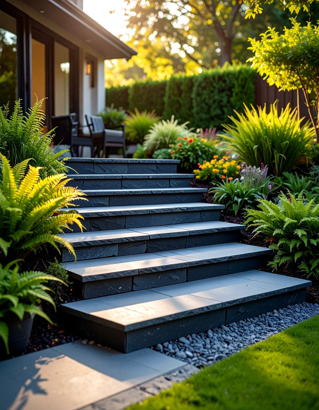 30 Patio Steps Ideas for a Beautiful Yard Entrance - We Love Home Blog