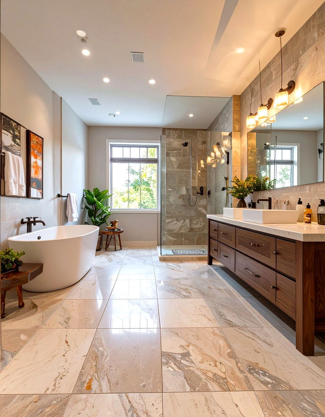 30 Master Bathroom Tile Ideas for Floor and Walls - We Love Home Blog