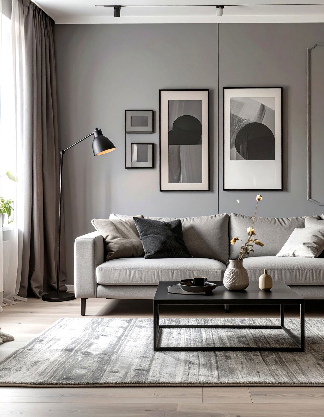 30 Modern Black and Grey Living Room Ideas to See - We Love Home Blog