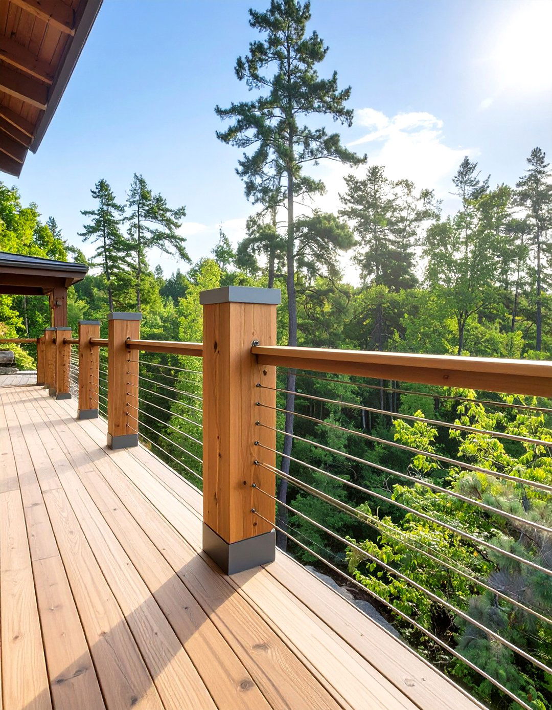 30 Durable Metal Deck Railing Ideas for Modern Patios - We Love Home Blog