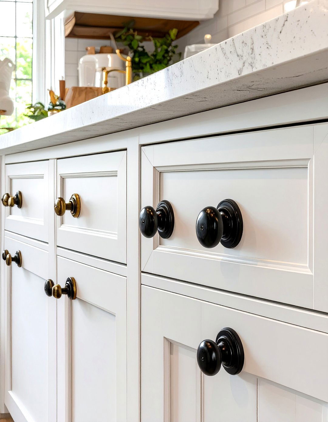 30 White Kitchen Cabinet Hardware Ideas to Try Now - We Love Home Blog
