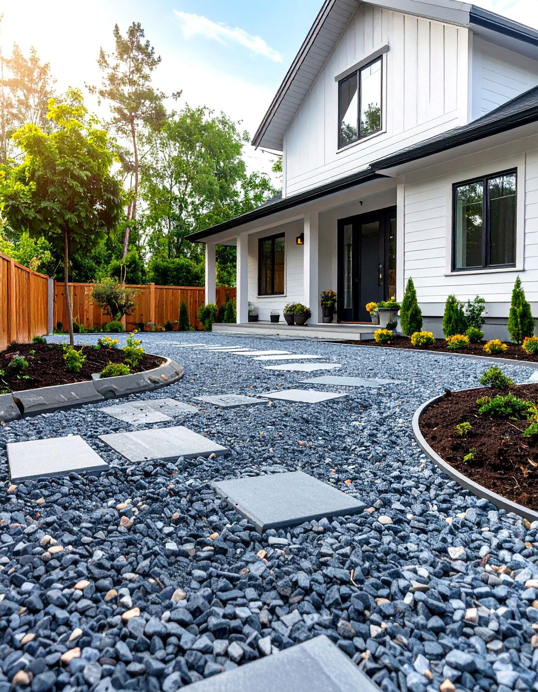 Terrific Landscaping Pea Gravel Photos