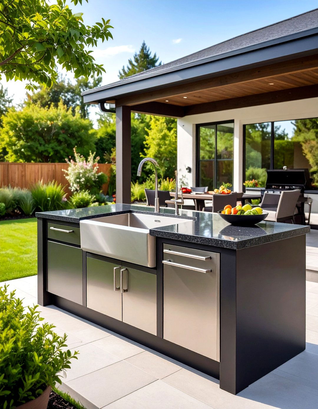 30 Outdoor Sink Ideas for Your Backyard Kitchen or Garden - We Love ...