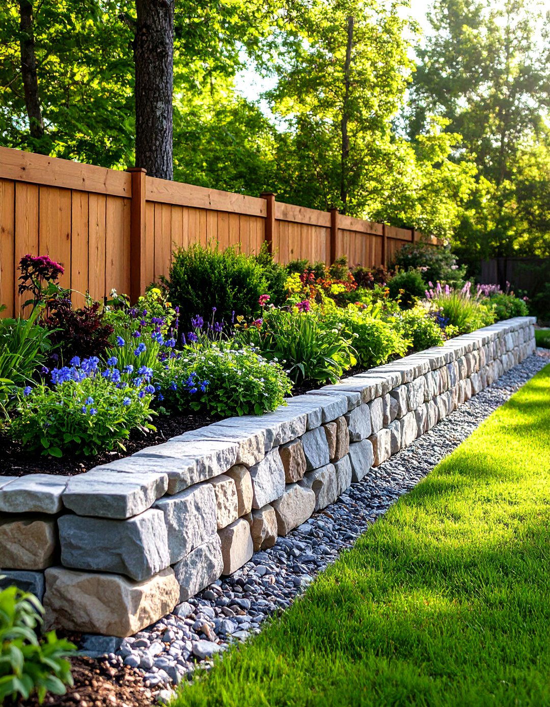 30 Functional Retaining Wall Landscaping Ideas to Try - We Love Home Blog